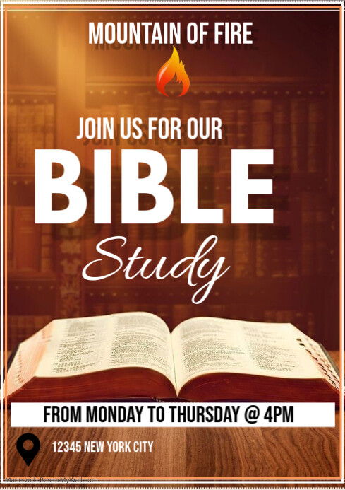 Bible study Template | PosterMyWall