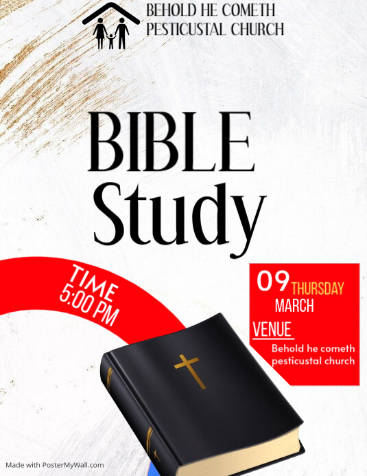 Copy of Bible study | PosterMyWall