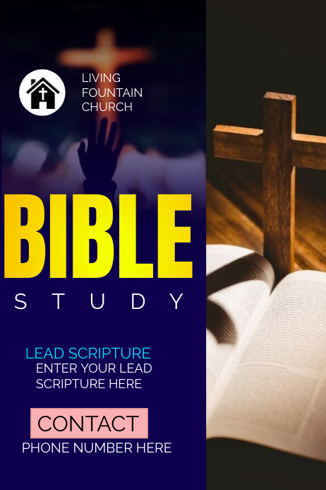 BIBLE STUDY Template | PosterMyWall