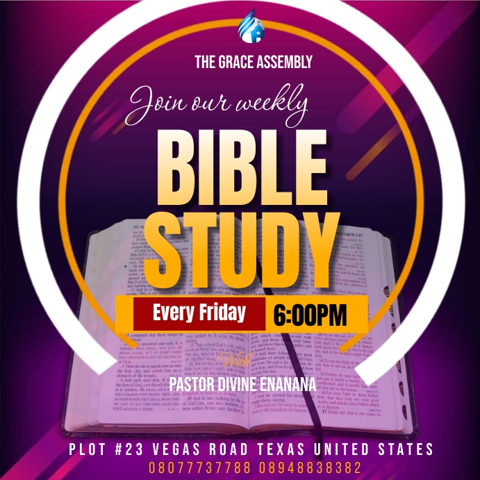 Copia de Bible study | PosterMyWall