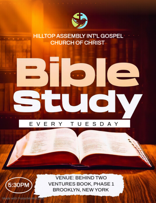 Copy of Bible study | PosterMyWall