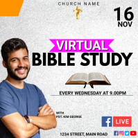 Bible Study Church Media Ad Template | PosterMyWall