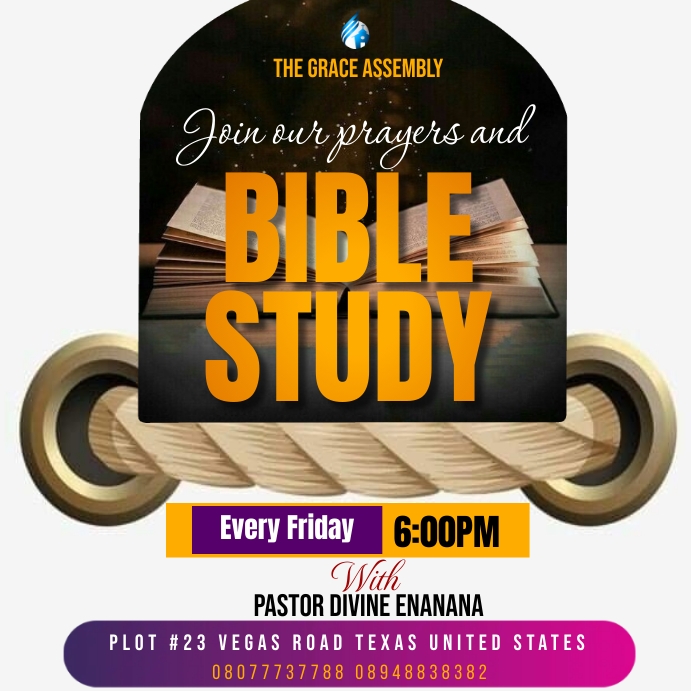 Plantilla de bible study | PosterMyWall