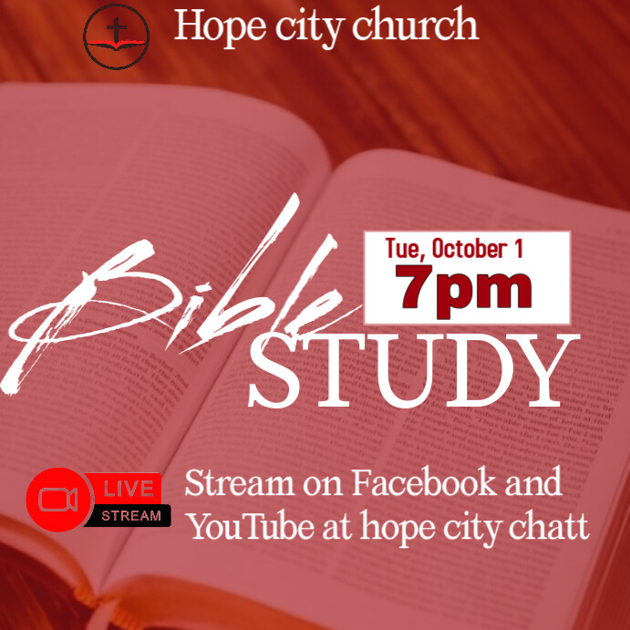 Modèle Bible study | PosterMyWall