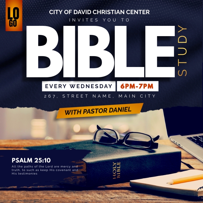 Bible study Template | PosterMyWall