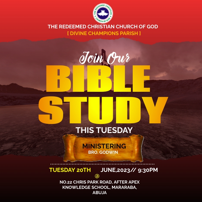 Copy of bible study | PosterMyWall