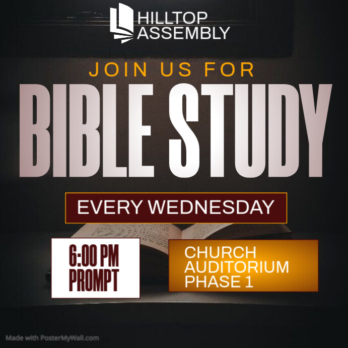 Bible study Template | PosterMyWall