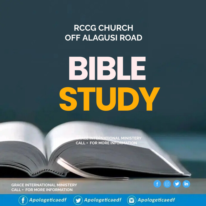 Plantilla de BIBLE STUDY | PosterMyWall