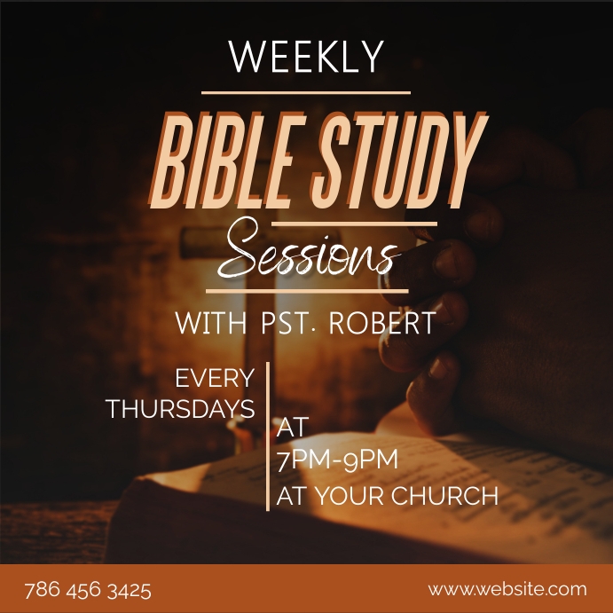 Copy of Bible Study | PosterMyWall