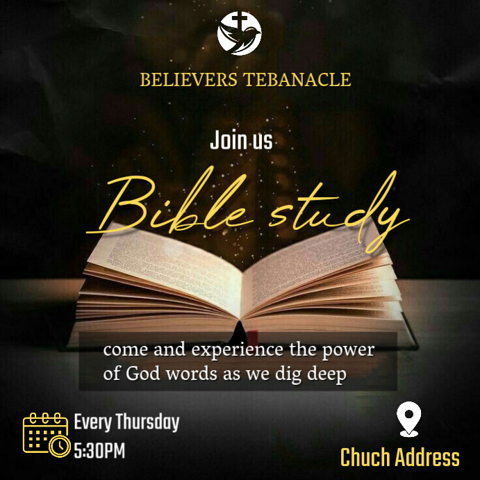 Bible study Template | PosterMyWall