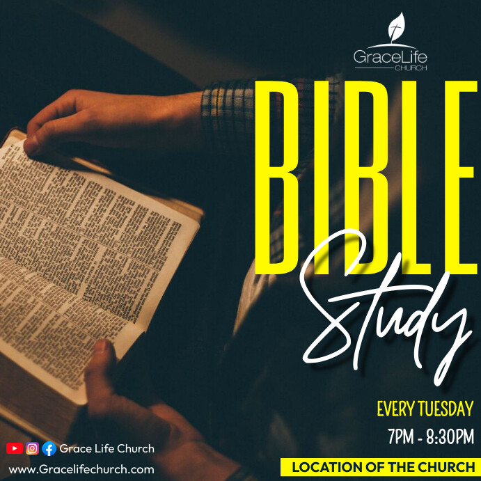 Bible study Template | PosterMyWall