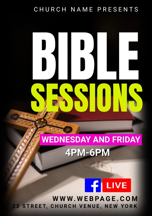 Copy of bible study | PosterMyWall