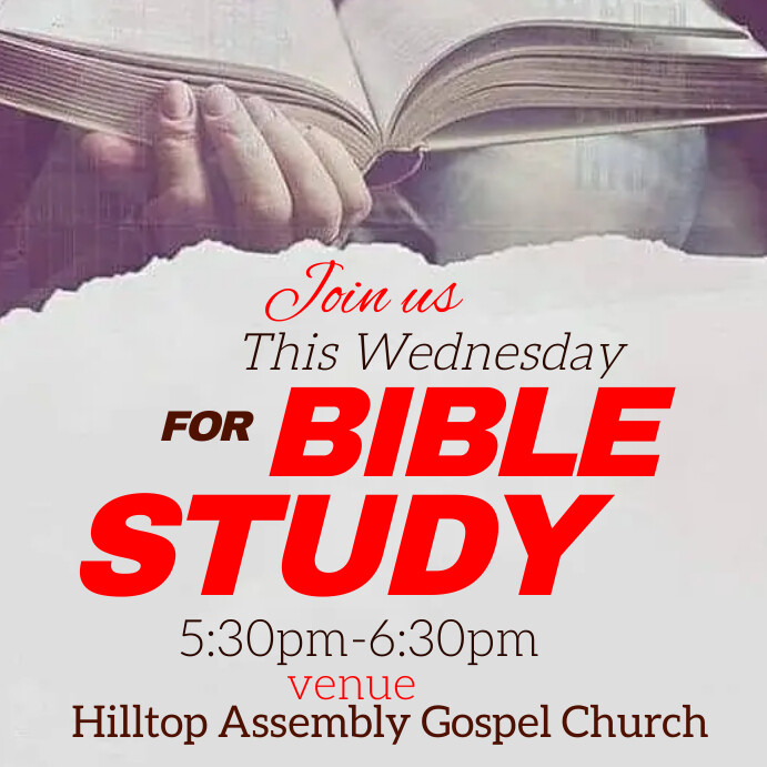 Bible study Template | PosterMyWall