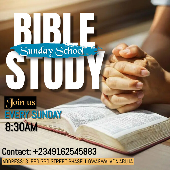 Bible study Template | PosterMyWall
