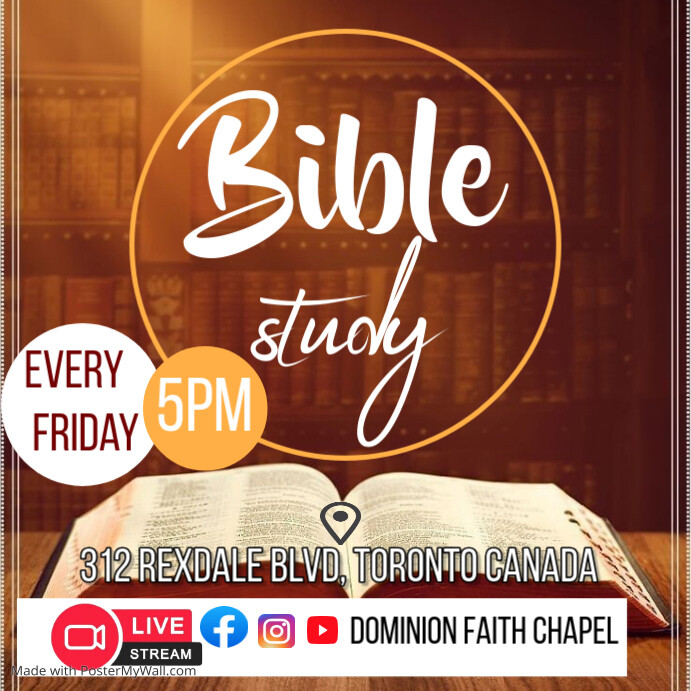 Bible study Template | PosterMyWall