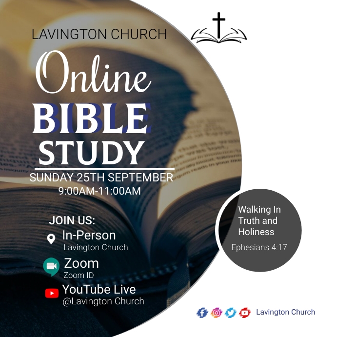 Pelajaran Alkitab Templat | PosterMyWall