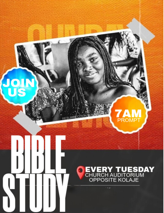 Copy of Bible study | PosterMyWall