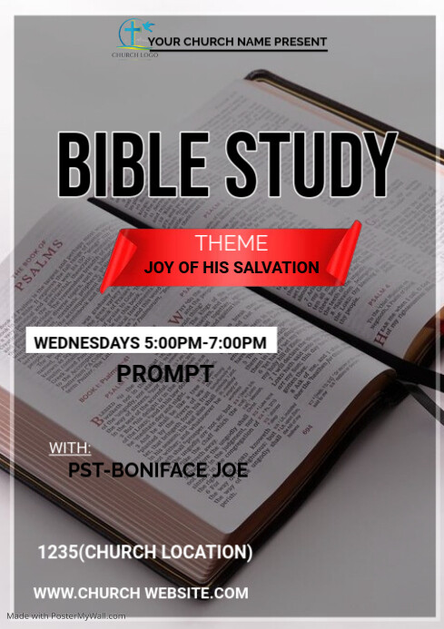 Bible study Template | PosterMyWall