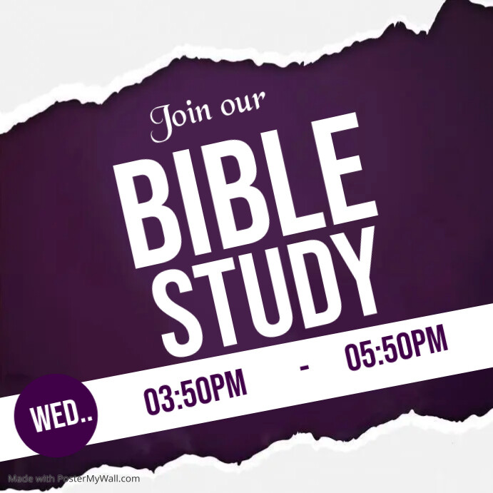 Copy of Bible study | PosterMyWall