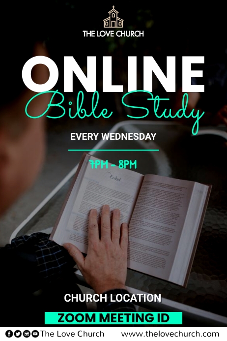Bible Study Template | PosterMyWall