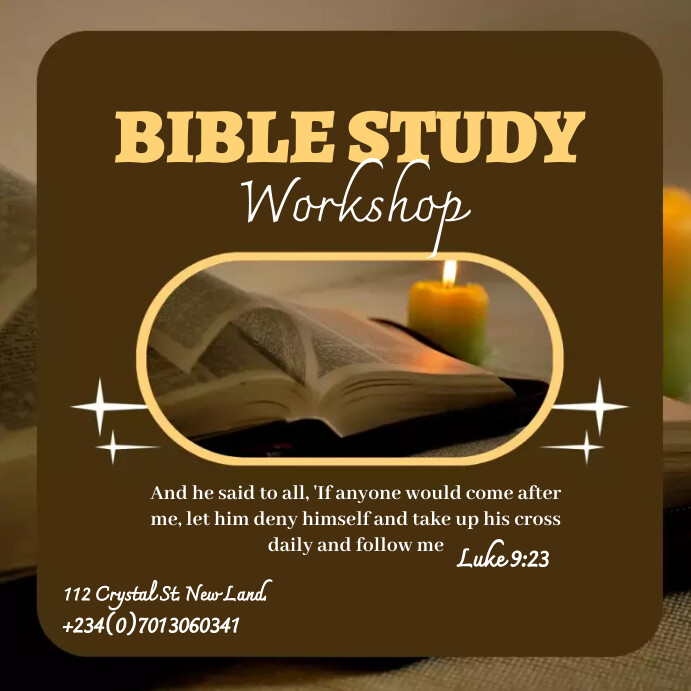 Copy of Bible study | PosterMyWall