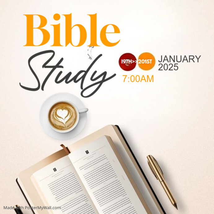 Copy of Bible study | PosterMyWall