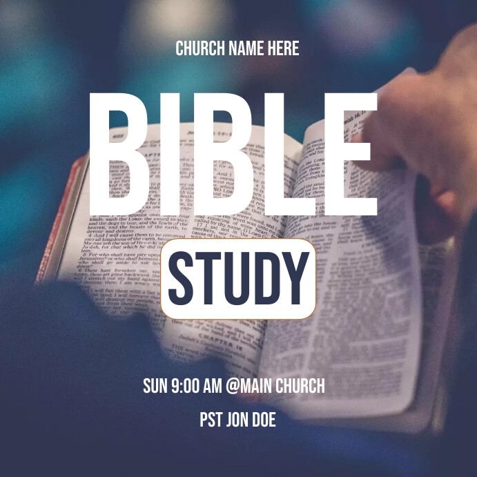 Copy of bible study | PosterMyWall