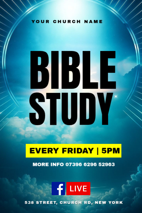 bible study Template | PosterMyWall