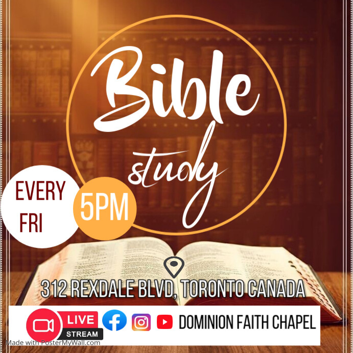 Bible study Template | PosterMyWall