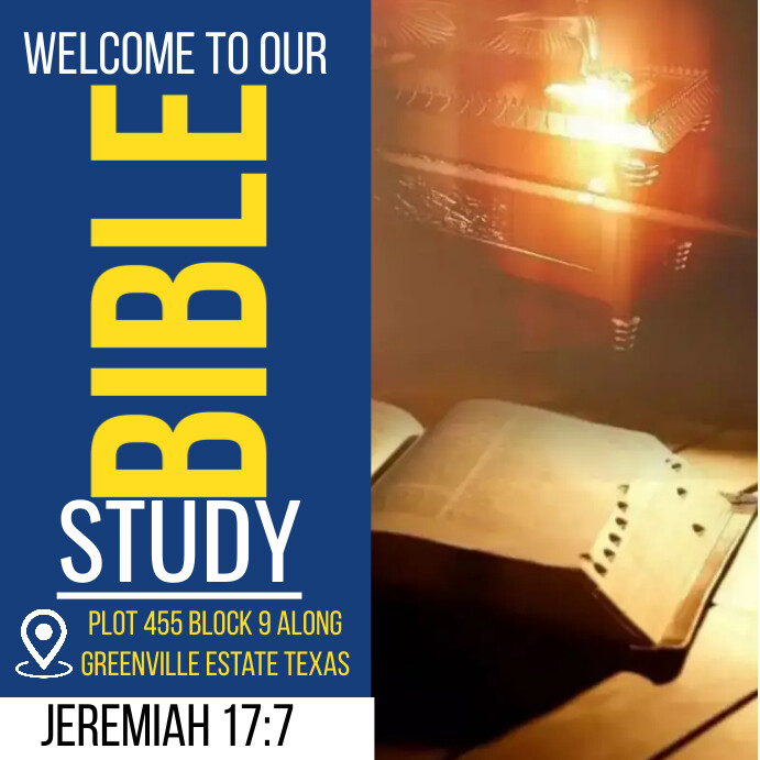 Bible study Template | PosterMyWall