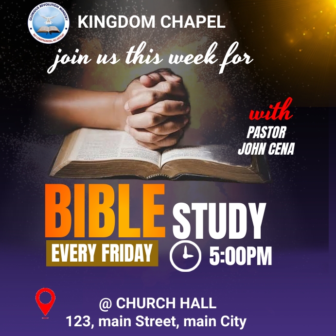 Bible study Template | PosterMyWall