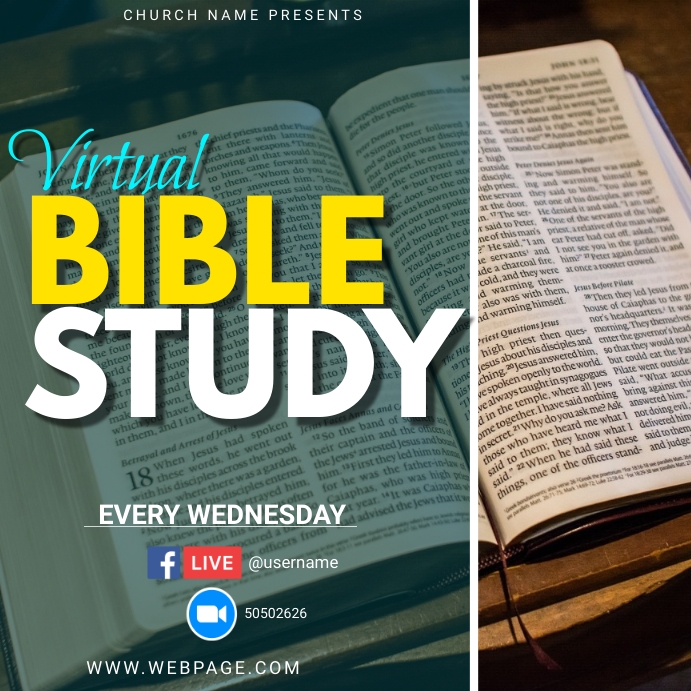 Copy of Bible study | PosterMyWall