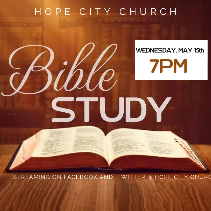 Bible study Template | PosterMyWall