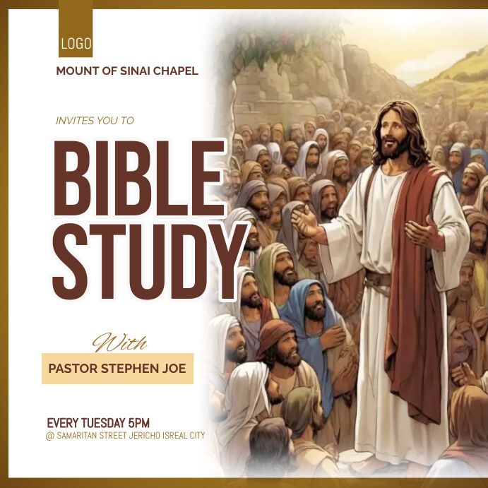 Plantilla de BIBLE STUDY | PosterMyWall
