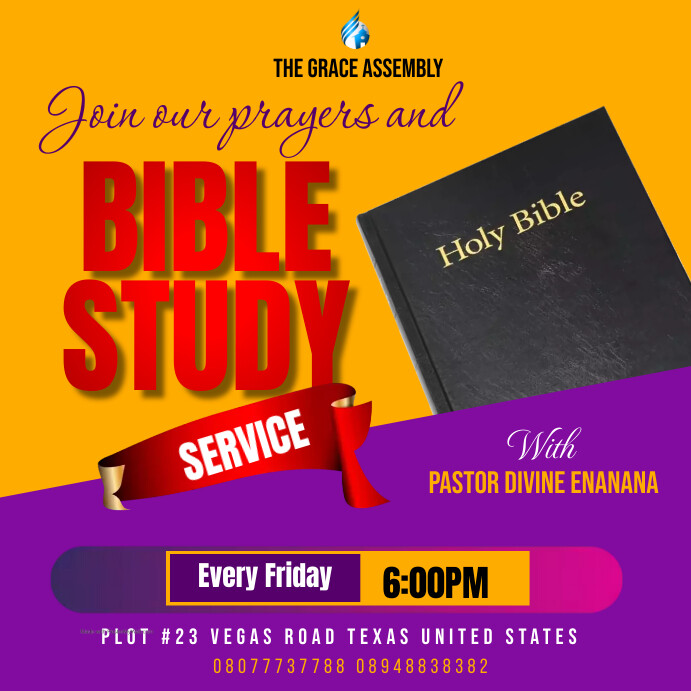 Plantilla de bible study | PosterMyWall