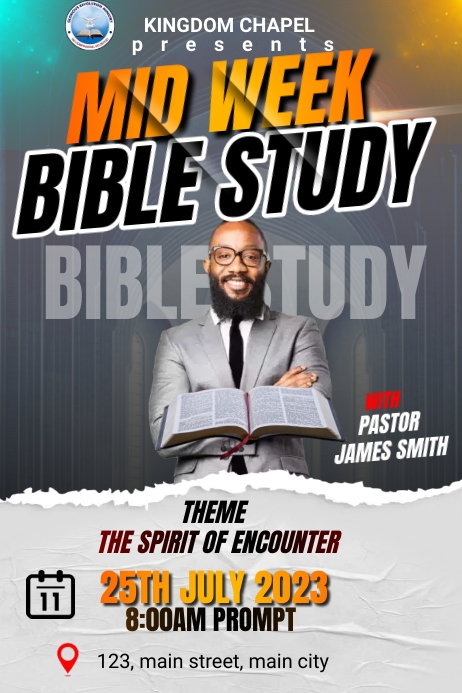 Copy of Bible study | PosterMyWall