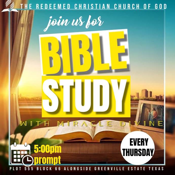 Bible study Template | PosterMyWall