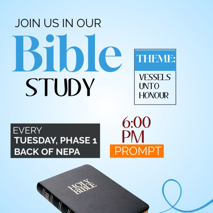 Bible study Template | PosterMyWall