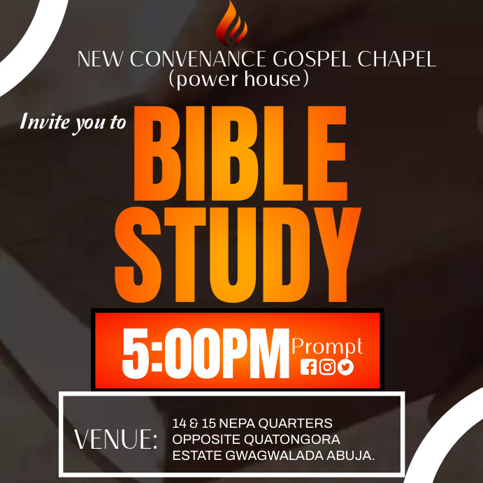 Bible study Template | PosterMyWall