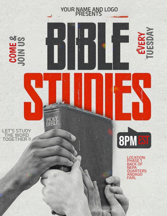 Bible study Template | PosterMyWall