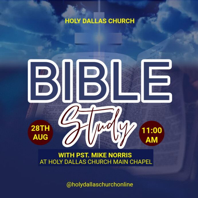 Plantilla de bible study | PosterMyWall