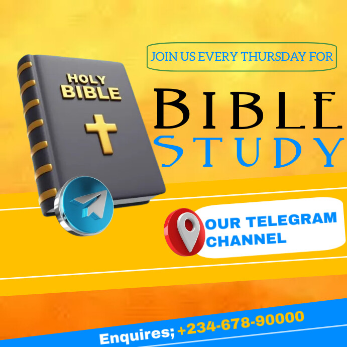 Bible study Template | PosterMyWall