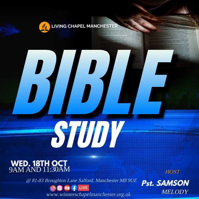 BIBLE STUDY Template | PosterMyWall