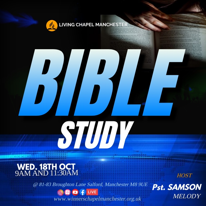 BIBLE STUDY Template | PosterMyWall