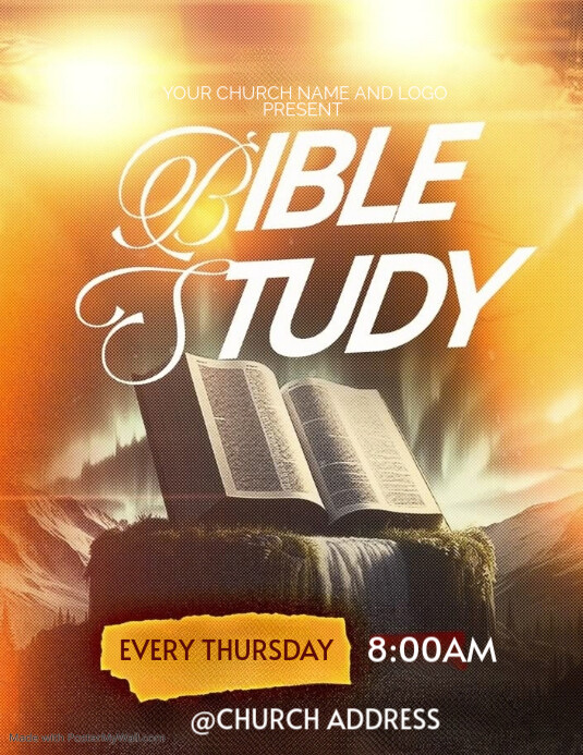 Copy of Bible study | PosterMyWall