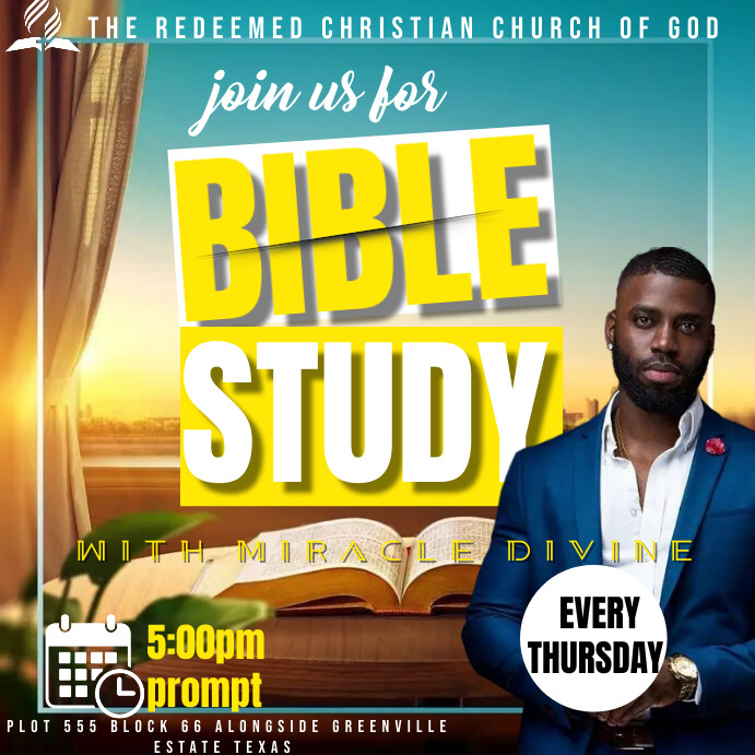 Bible study Template | PosterMyWall