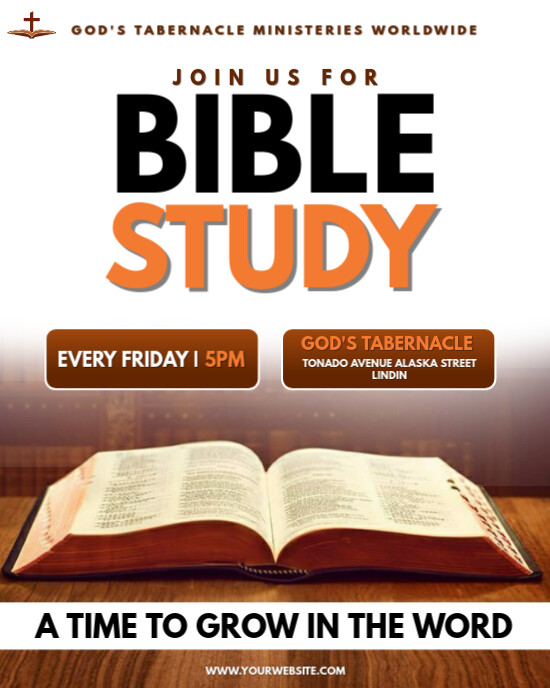 Bible study Template | PosterMyWall