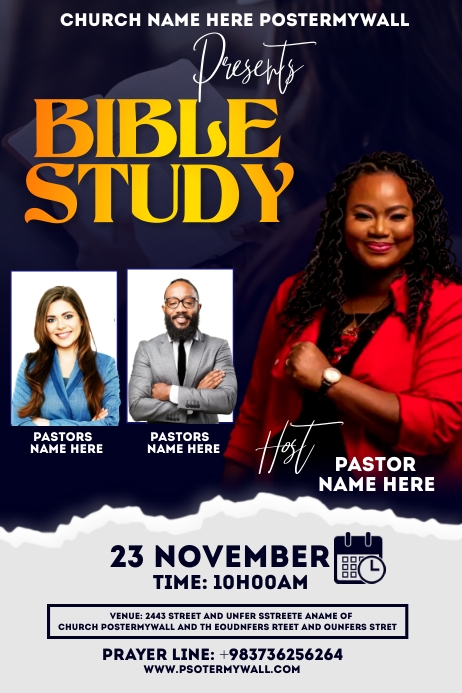 Bible study Template | PosterMyWall
