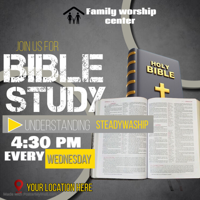 Bible study Template | PosterMyWall