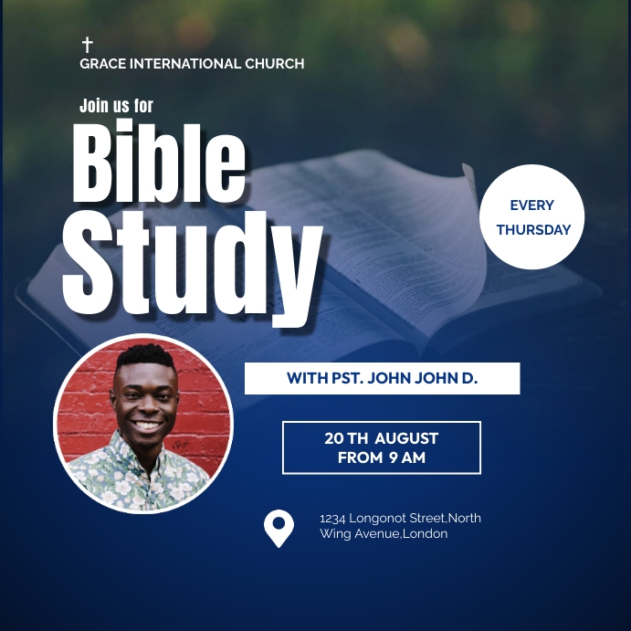 BIBLE STUDY Template | PosterMyWall